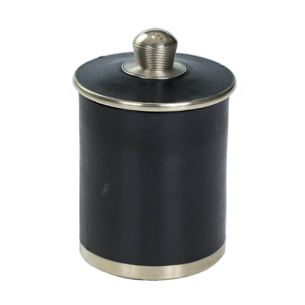 Small black circular pot - The African Touch